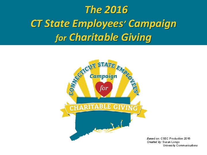 The 2016 CT State Employees Campaign for Charitable