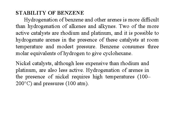 Aromaticity of benzene Benzene Structure The structural representation