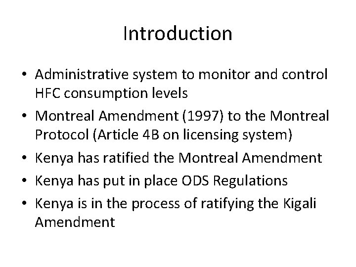 Creating Licensing and quota systems for HFC and
