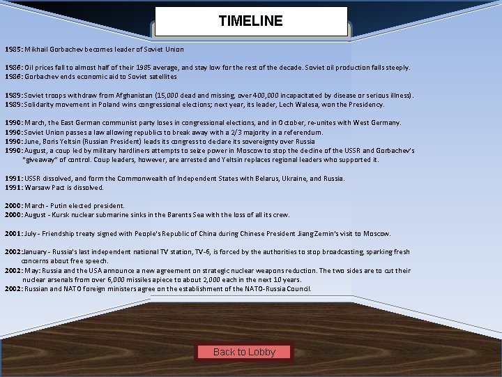 The Fall of the Soviet Union GorbachevPutin Visit