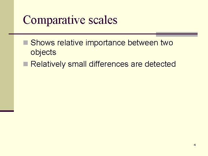 Scaling Methods 1 Scaling Methods n Two types