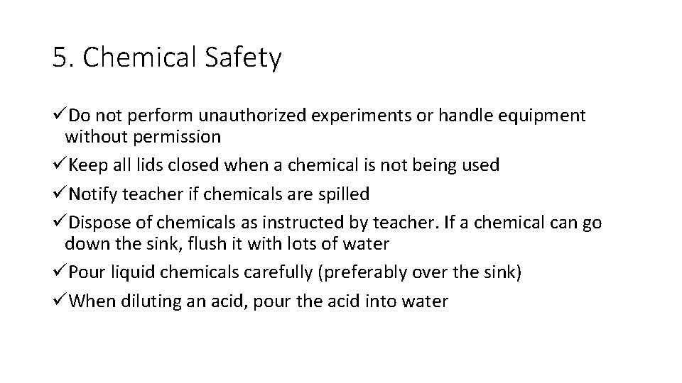 Chemistry 11 Lab Safety 1 Emergency Equipment Only