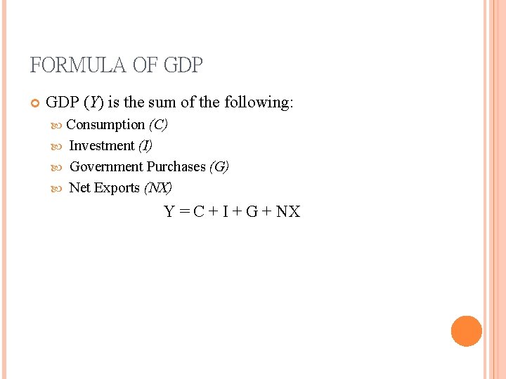 MEASURING A NATIONS INCOME AMBA Macroeconomics Lecturer Jack