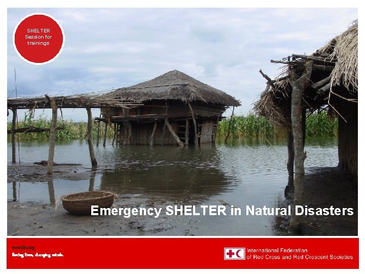 SHELTER Session for trainings Emergency SHELTER in Natural