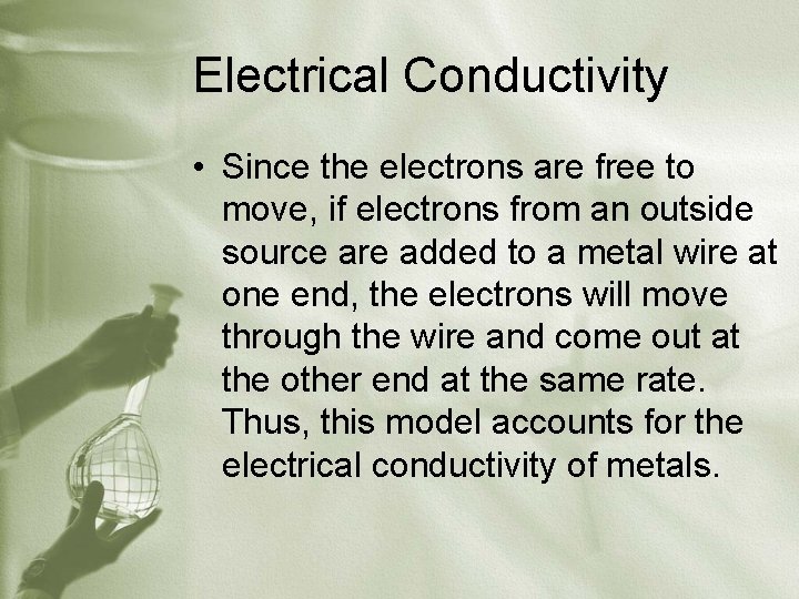 Properties of Metallic Ionic Bonds Properties electricity flows
