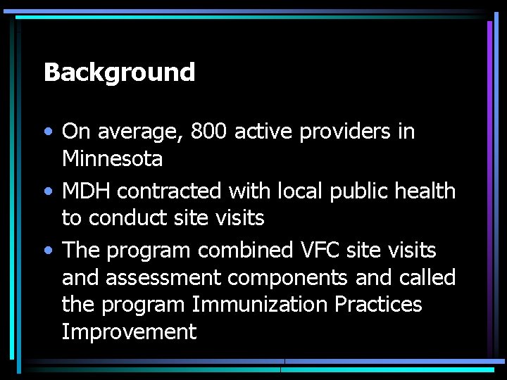Continuous Quality Improvement Making followup work Lynn Bahta
