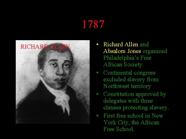 TIMELINE OF AFRICAN AA TIMELINE OF AFRICAN AMERICAN