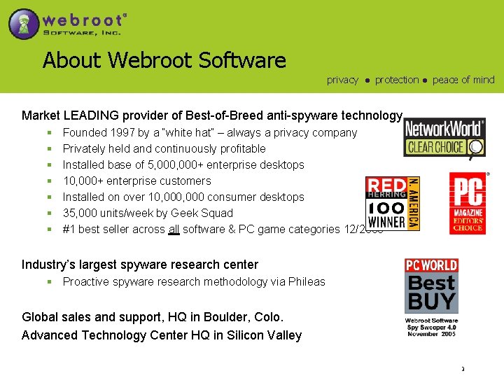 Understanding and Mitigating the Enterprise Spyware Threat Webroot