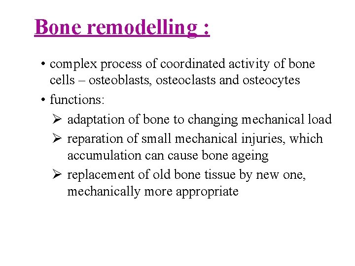 Metabolism of calcium and phosphates Regulation of bone