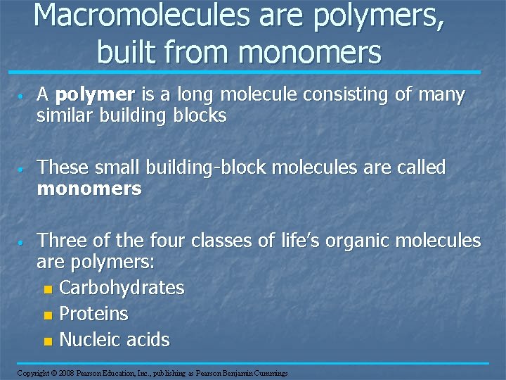 The Structure and Function of Large Biological Molecules
