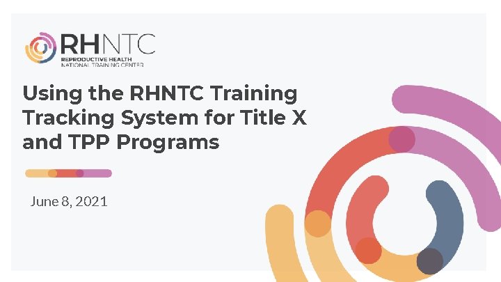 Using the RHNTC Training Tracking System for Title