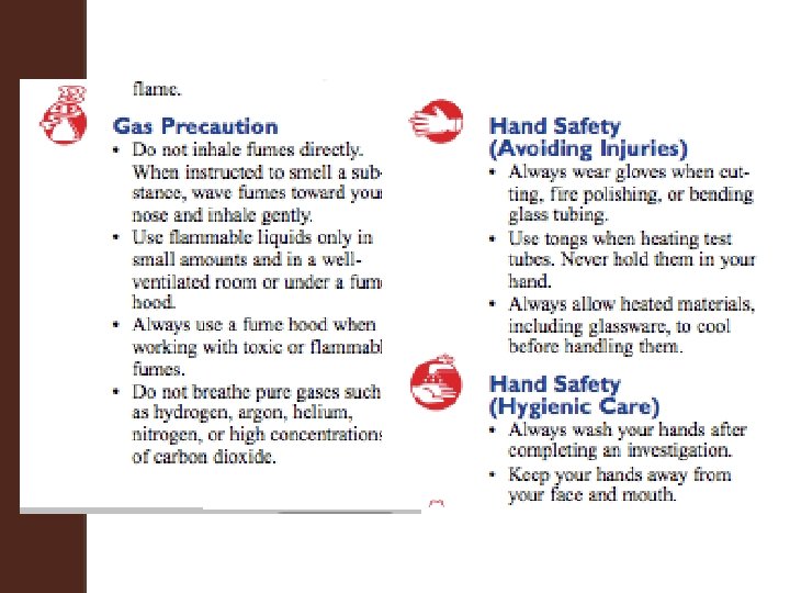 ScienceLab Safety Atwater High School Agriculture Department 1