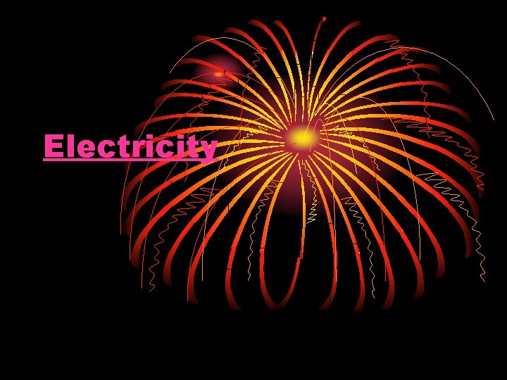 Electricity Electricity occurs in 2 different forms Static