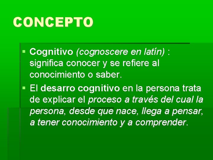 T 3 EL DESARROLLO COGNITIVO MDULO DESARROLLO COGNITIVO