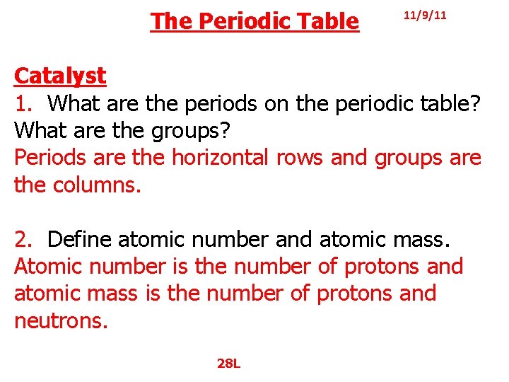 What is an atom 11711 Catalyst 1 What