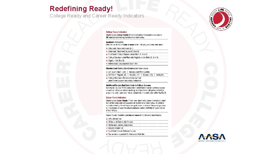 Redefining Ready Ready or Not Broadening the Definition
