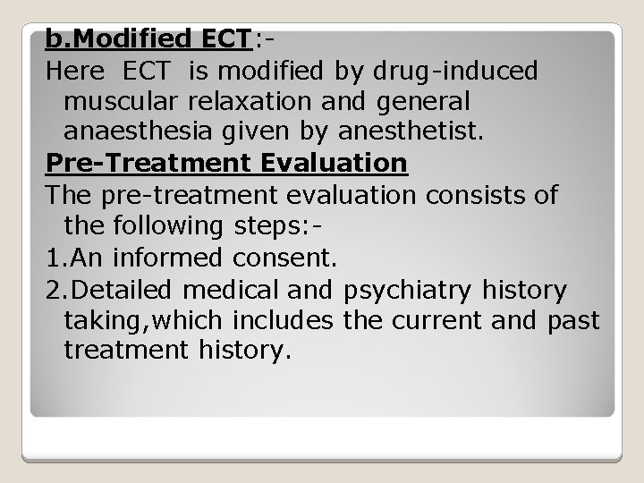 ELECTROCONVULSIVE THERAPY By Dr Santosh Mishra HISTORY Von