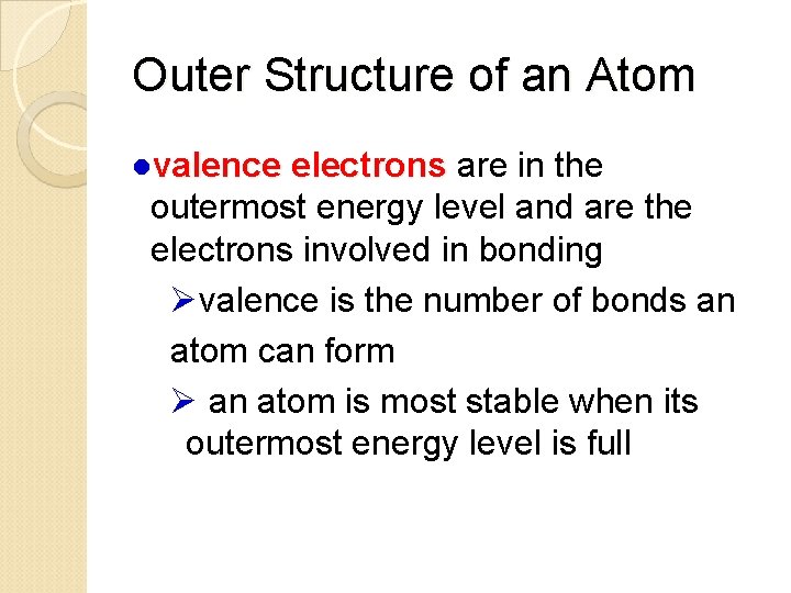 Structure of an Atom What Is an Atom