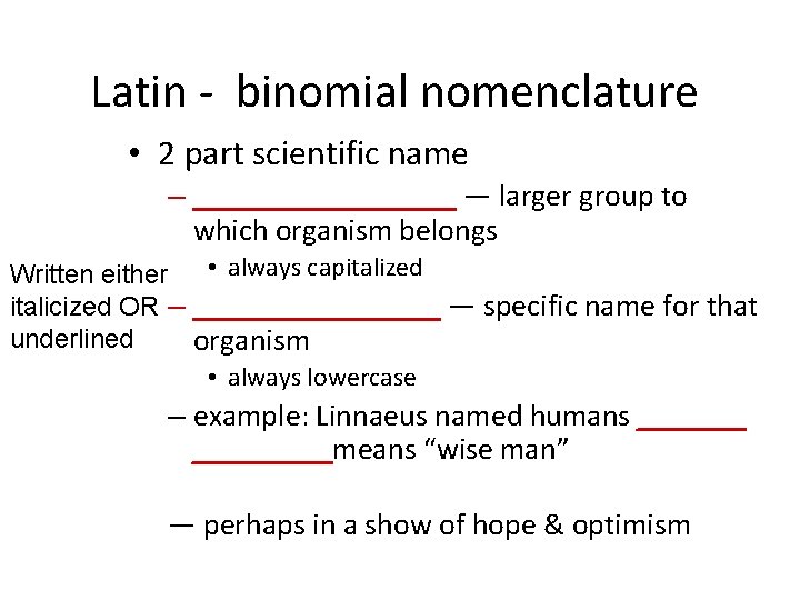 Classification TAXONOMY uplants uanimals umicrobes uetc A good