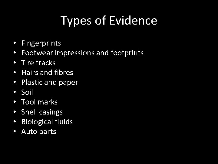 Evidence and Investigation Observation vs Inferences Observation Inferences