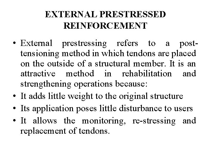 ASSESSEMENT AND REHABILITATION OF STRUCTURES Course Code CIVL