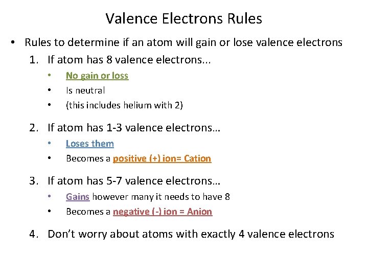 Atomic Structure Electron Configuration Valence Electrons and Ions
