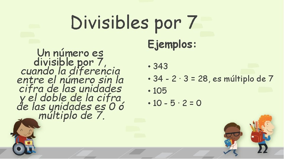 Reglas de divisibilidad y algo ms Prof Carmen