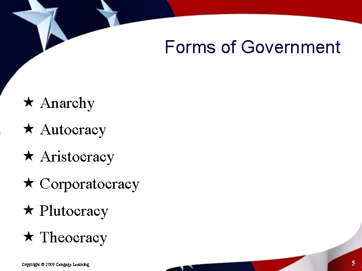 Chapter 1 The Democratic Republic Why Is Government