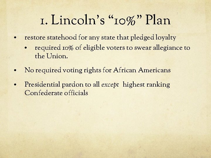 Ready Set Reconstruction Rebuilding the United States after