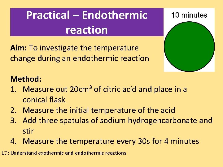 Endothermic Reactions Today you will be 1 learning