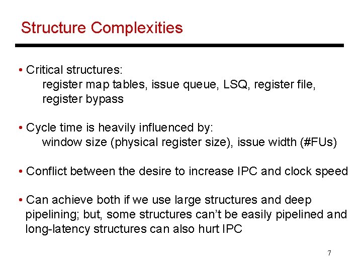 Lecture 17 Core Design Today implementing core structures