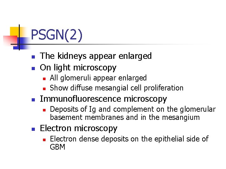NEPHRITIC SYNDROME Nephritic Syndrome n Group of disorders
