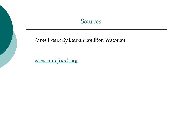 Anne Frank By Samantha Introduction Anne Frank is