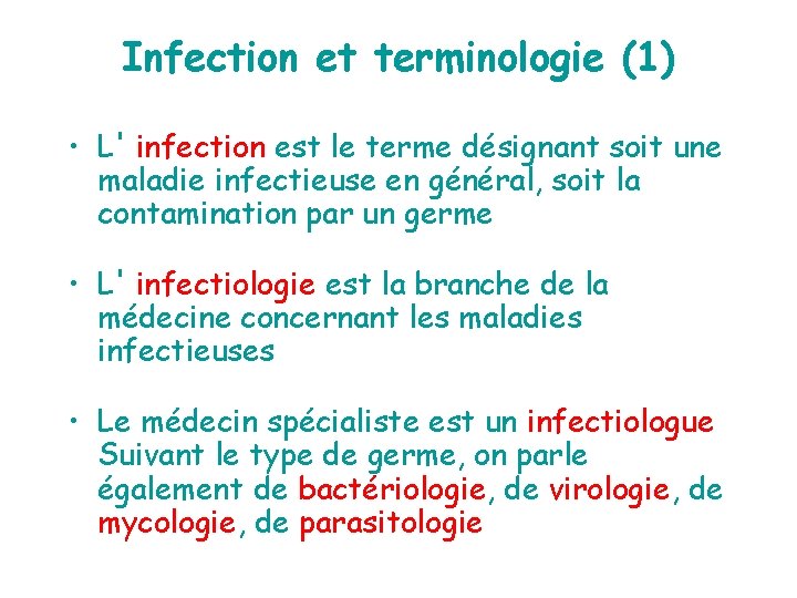 Infection et systme immunitaire Les moyens de dfenses