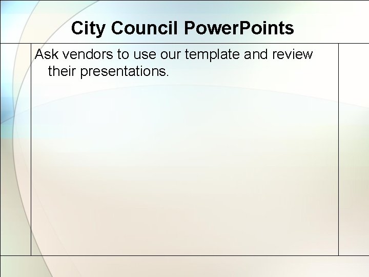 City Council Power Points Feb 23 2015 City