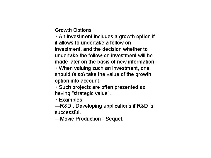 Real Options The Big Picture Part II Valuation