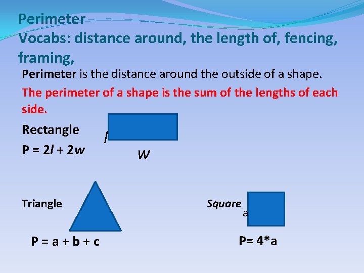 Unit 7 Measurement and Geometry SWC 2011 2012
