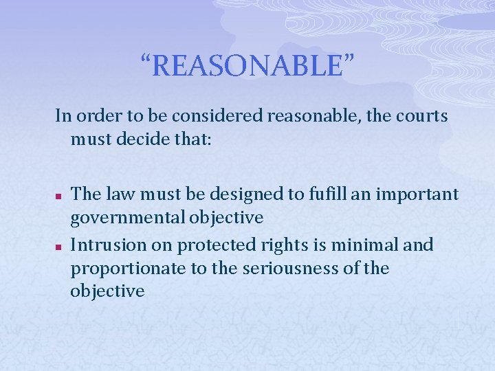 Resolving Infringements of the Charter Rights are absolute