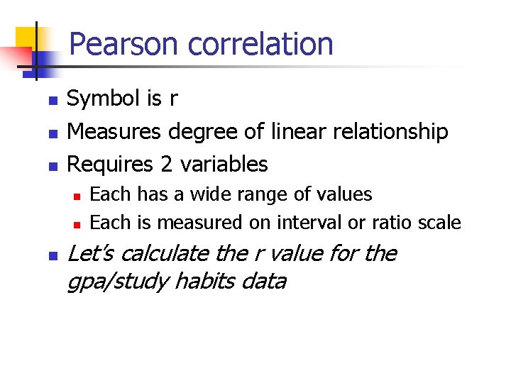 Chapter 15 Correlation and Regression Introduction n Distinction