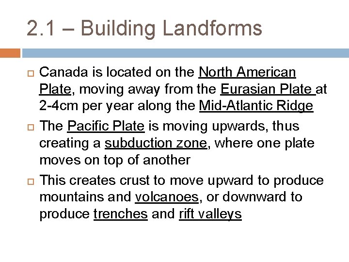 GRADE 9 SOCIAL STUDIES Unit 2 Chapter 2