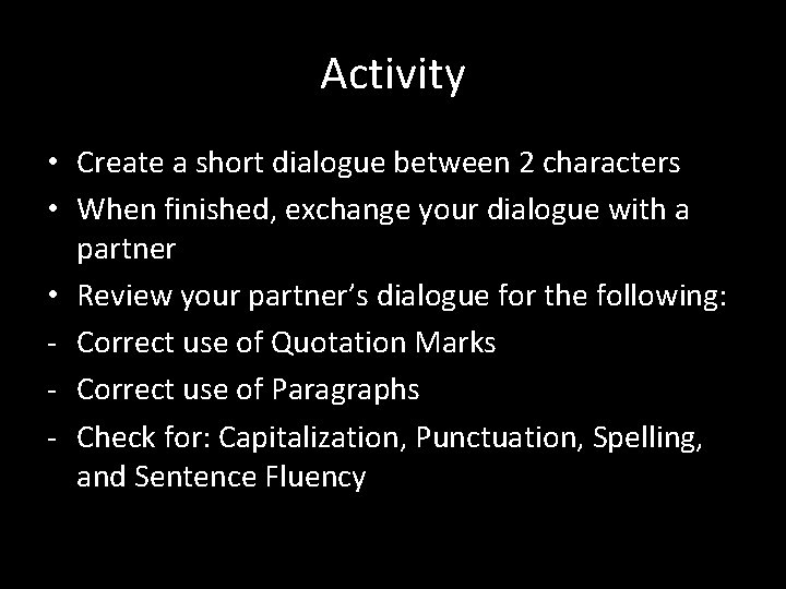 Elements of a Short Story GRADE 9 ELA