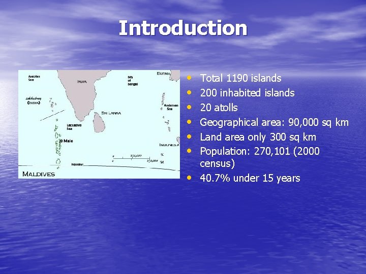 Maldives Workshop for Capacity Building for Planning Monitoring