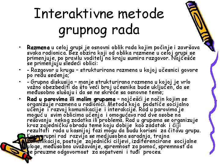 Radionica 3 Metode rada na karijernom voenju i