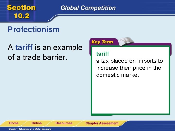 Chapter 10 Business in a Global Economy Section