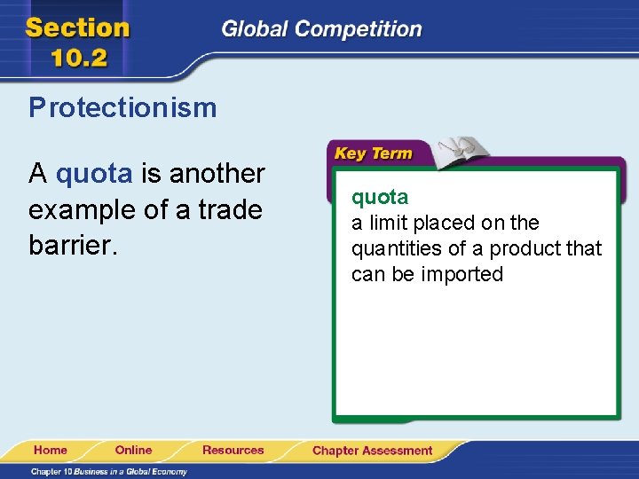 Chapter 10 Business in a Global Economy Section