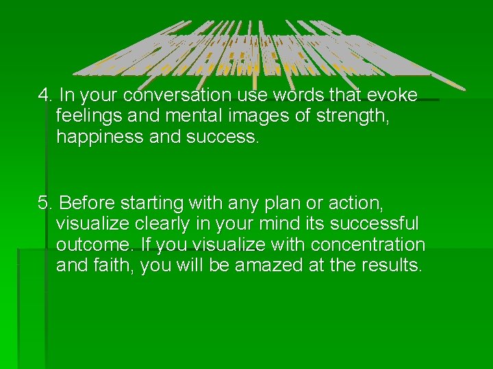 Contents The Power of Positive Thinking Positive thinking