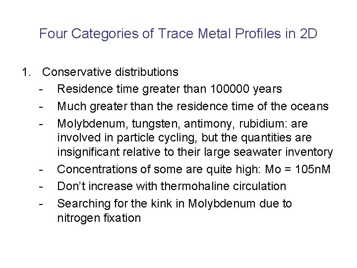 Marine Bioinorganic Chemistry Trace Metal Biogeochemistry 12 755