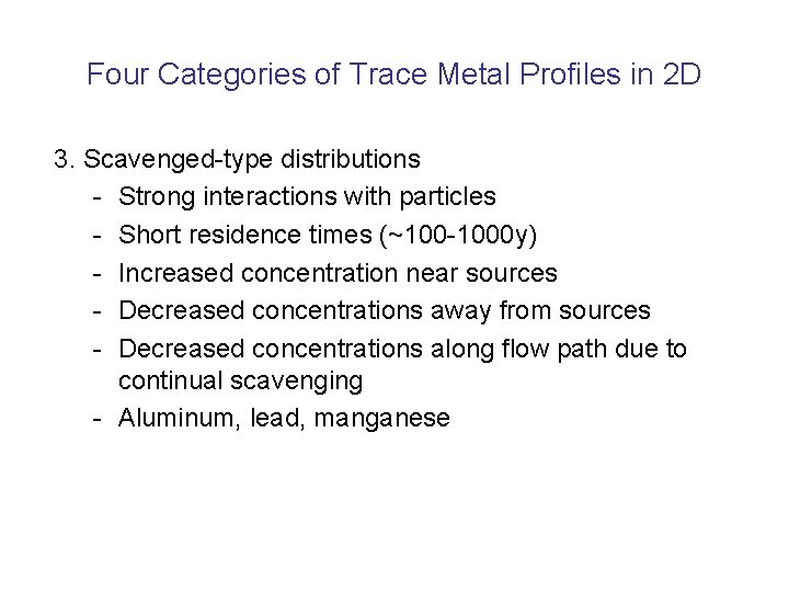 Marine Bioinorganic Chemistry Trace Metal Biogeochemistry 12 755