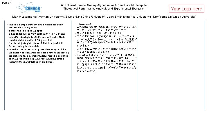 Page 1 An Efficient Parallel Sorting Algorithm for