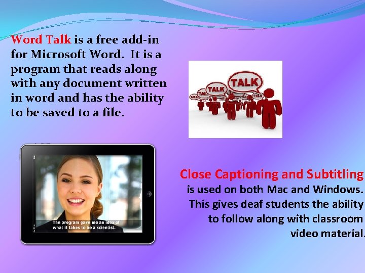 AssistiveAssembled Technology in Educational Settings BY Allyson ...